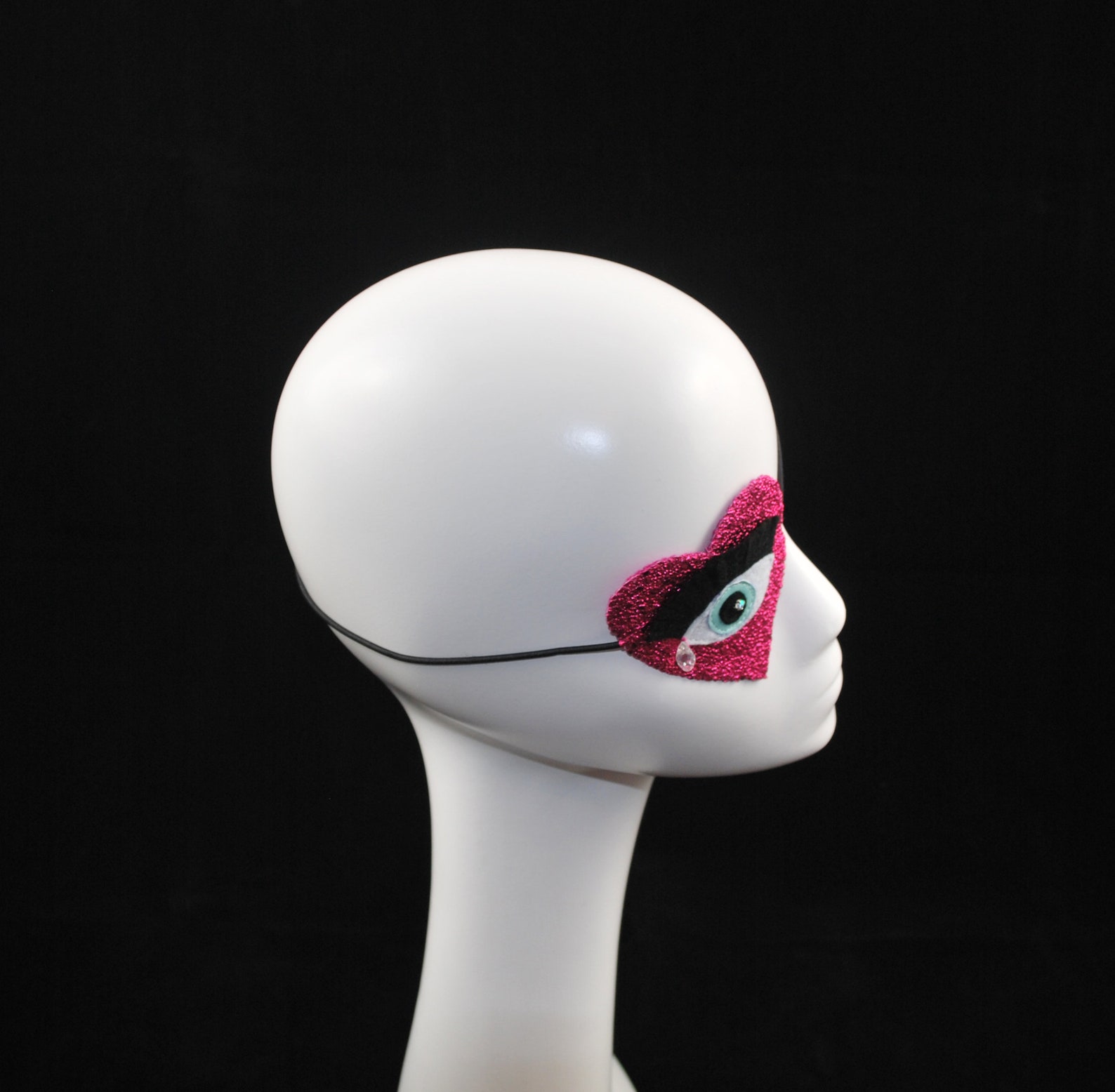 Heart-shaped Eye Patch / Fancy Eye Patch / Sexy Accessory / | Etsy