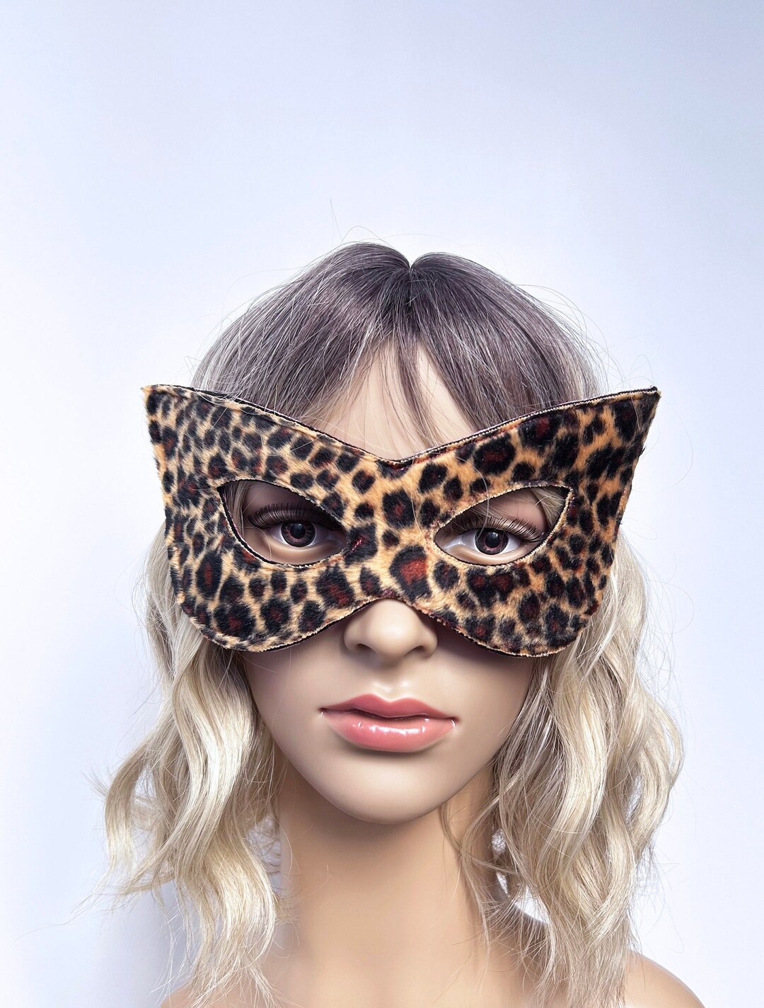 Leopard Print and Pink Reversible Masquerade Mask Handmade - Etsy