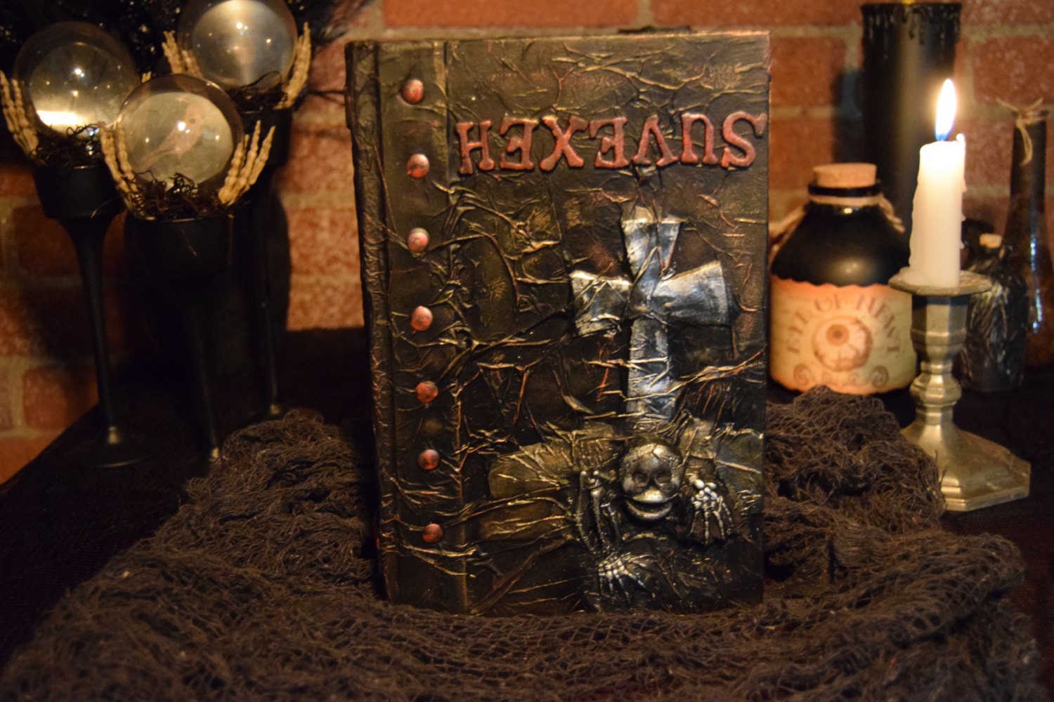 Halloween Spell Book "hexevus" - Etsy