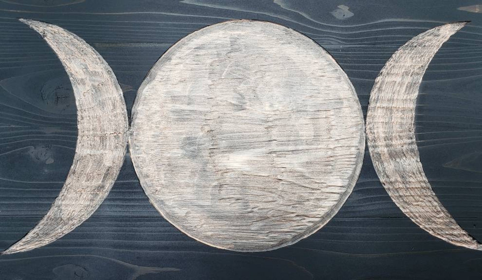 Triple Moon Goddess Pedestal Altar Table With Shelf - Etsy