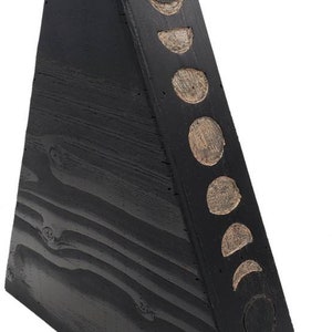 Moon Phases Triangle Shelf - Choose Stain and Accent Color - Etsy