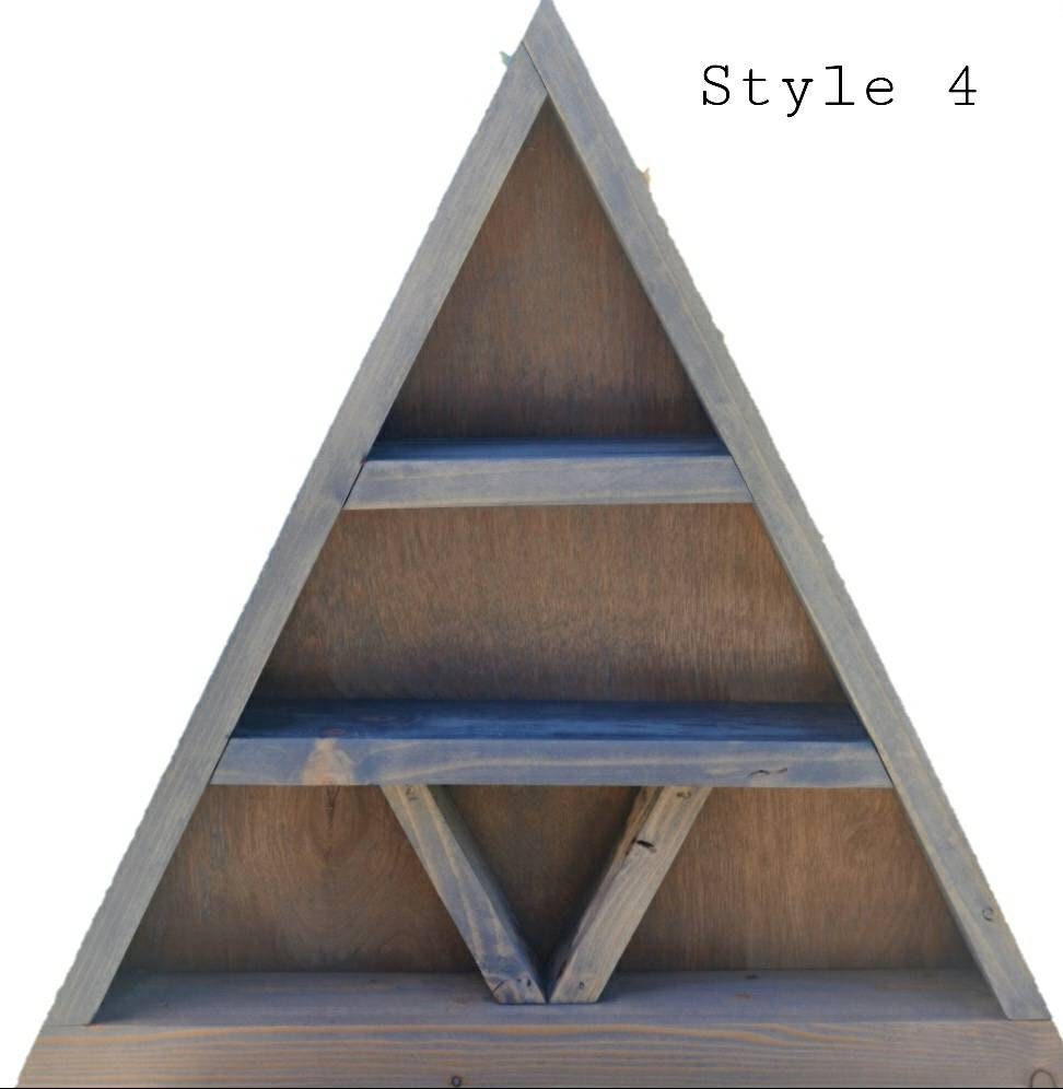Triangle Shelf Choose Your Size Style and Stain - Etsy
