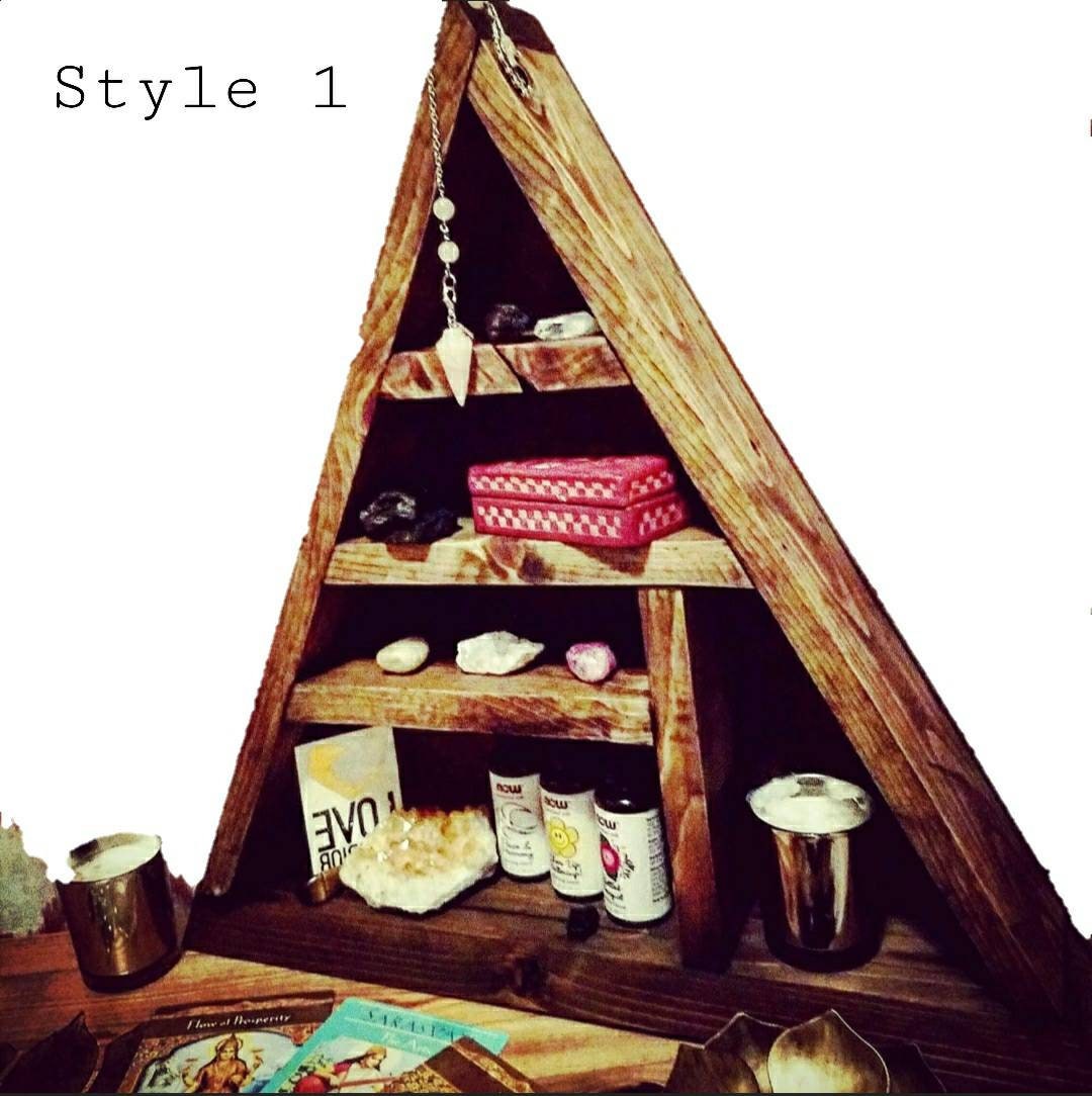 Triangle Shelf - Choose Your Size, Style, and Stain - Etsy