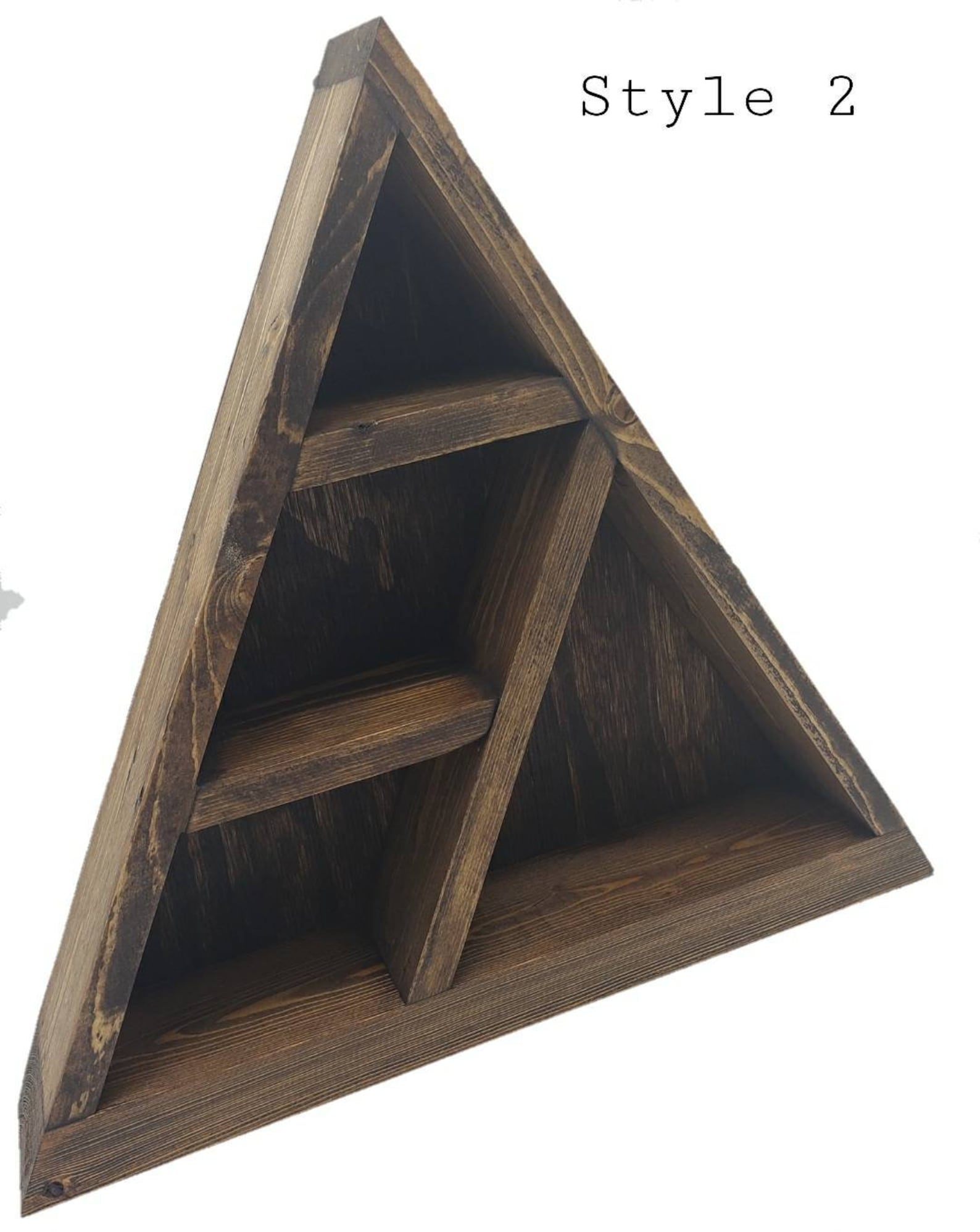 Triangle Shelf Choose Your Size Style and Stain - Etsy