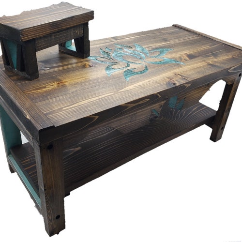 Infinity Pedestal Altar Table With Shelf - Etsy