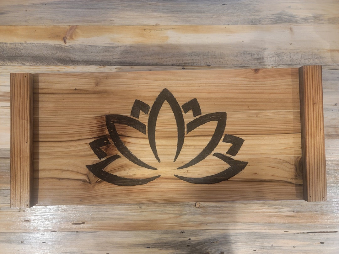 Hand Carved Flowy Lotus Altar - Epoxy Resin - Etsy