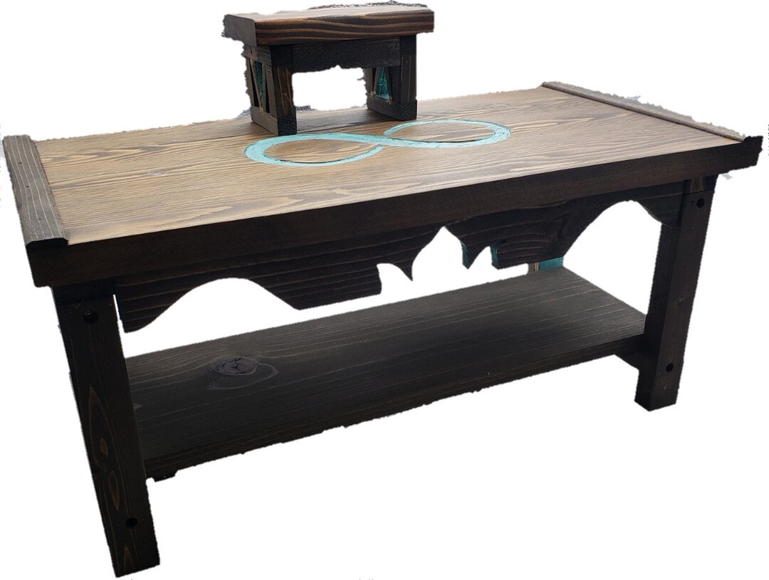 Infinity Pedestal Altar Table With Shelf - Etsy