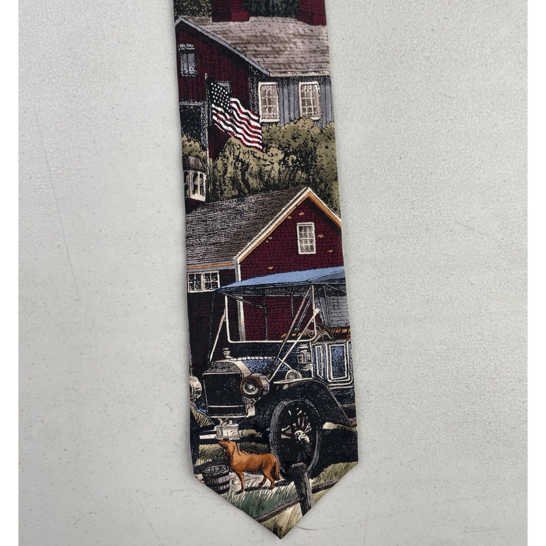 Vintage Model T Ford Car Tie 1990s Americana Novelty Necktie - Etsy