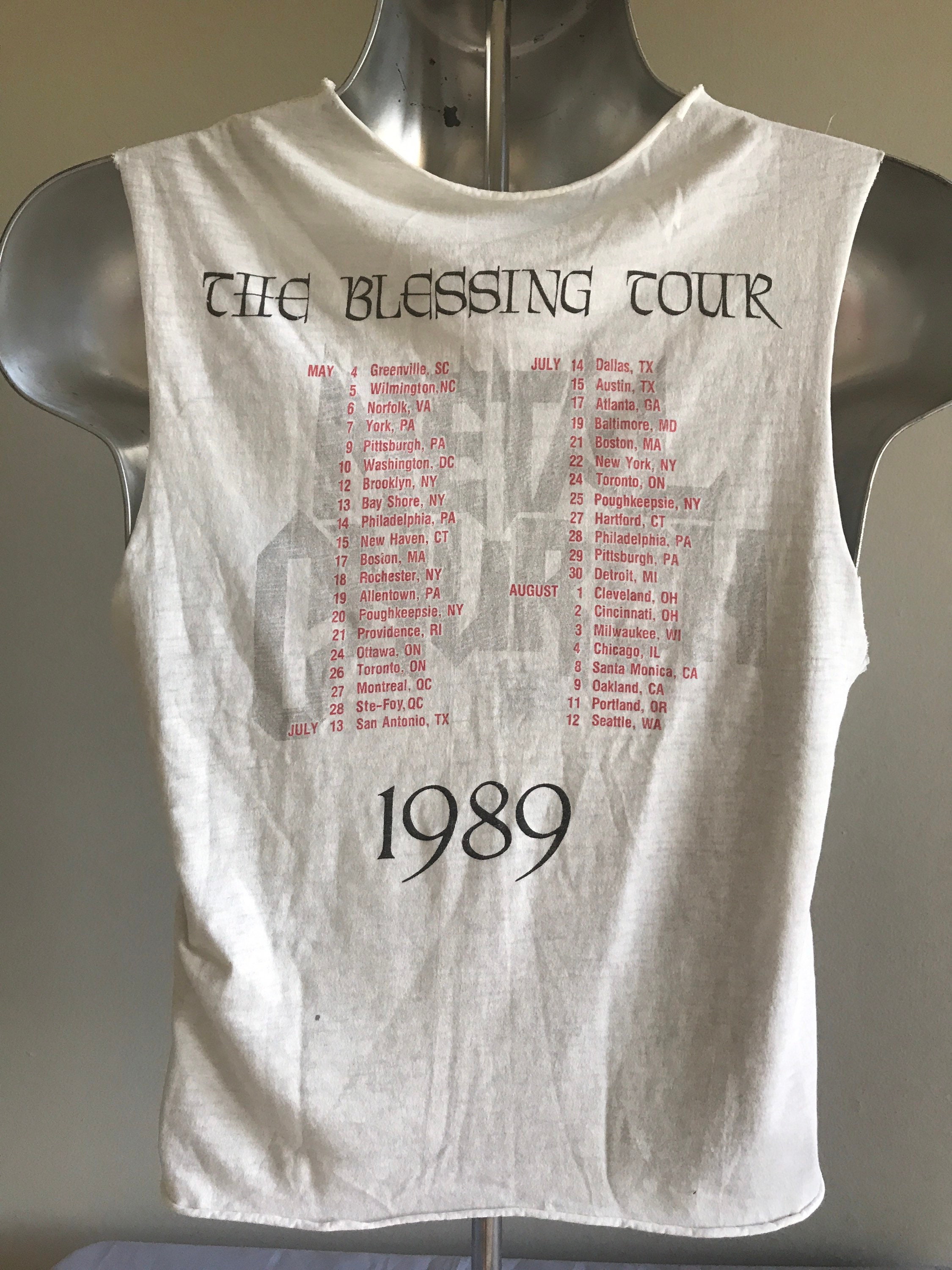 1989 METAL CHURCH Vintage Concert Tour Shirt 90’s Thrash Metal 50/50 ...