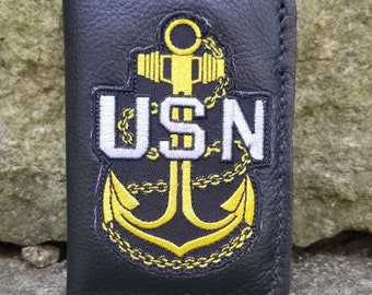 Navy Chief Wallet - Etsy