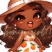 Orange Sunhat Collection | Chibi Doll PNG| Chibi Doll Art| Chibi Doll ...