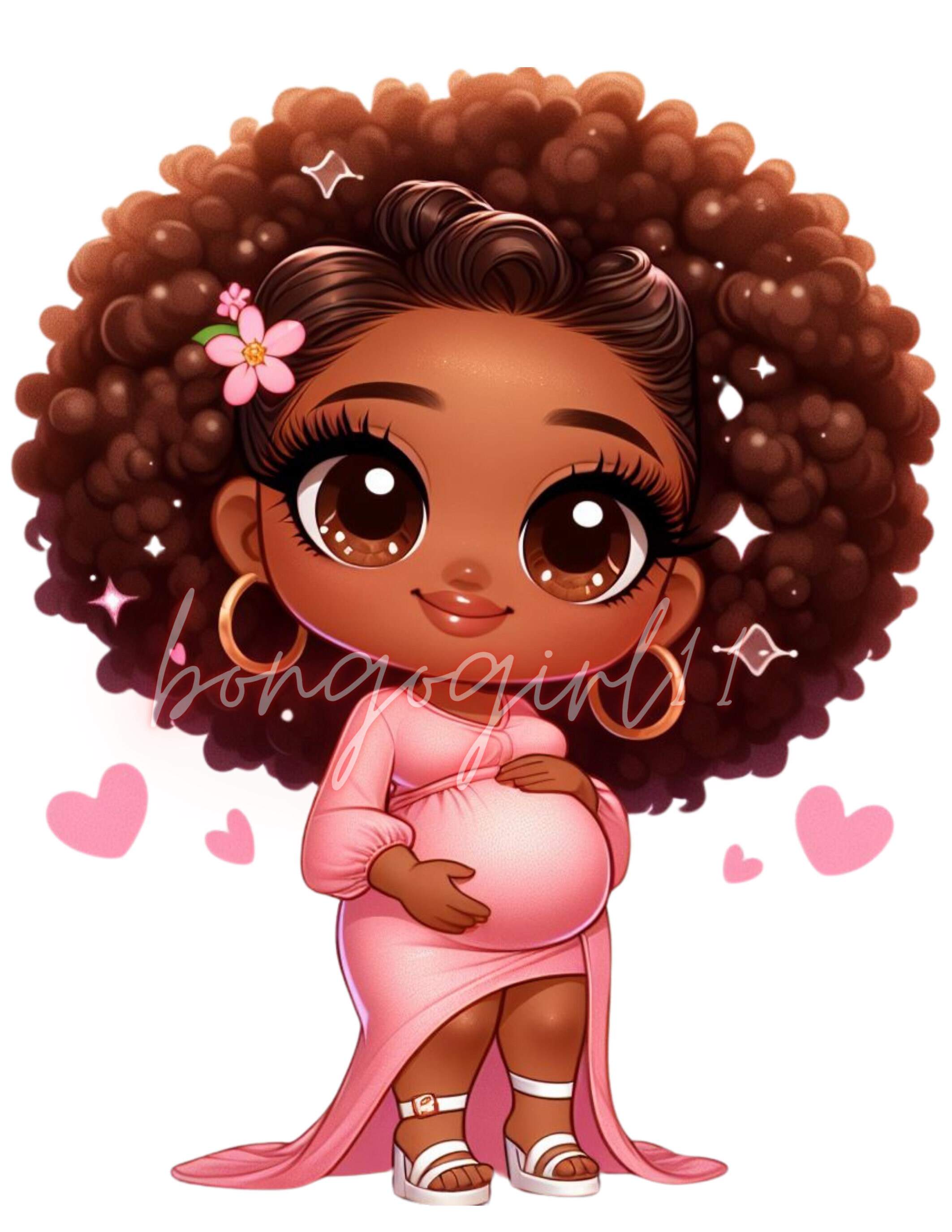 Chibi Mom to Be Collection | Chibi Doll PNG| Chibi Doll Art| Chibi Doll ...