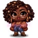 Chibi Black Women | Chibi Doll PNG| Chibi Doll Art| Chibi Doll African ...