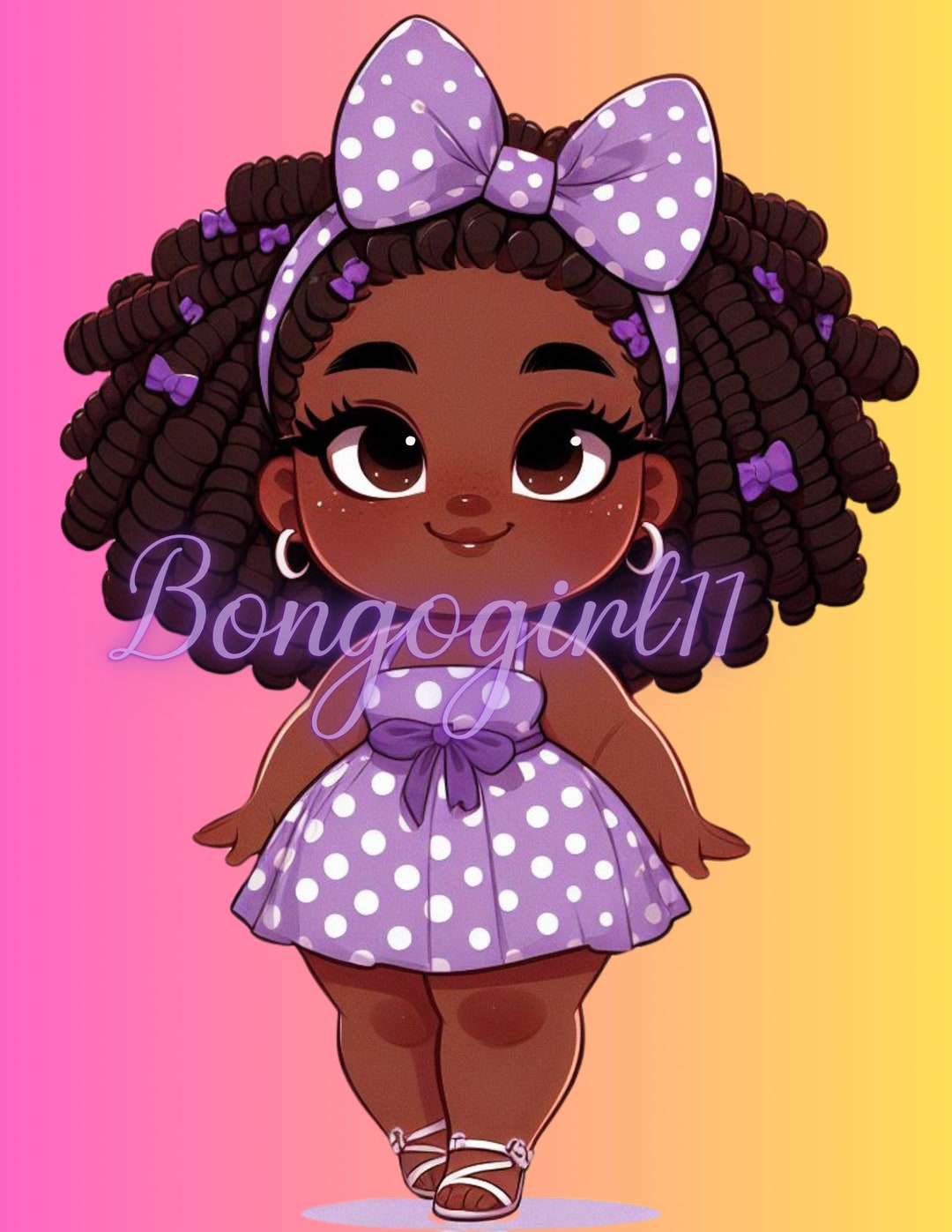 Purple Sundress Collection | Chibi Doll PNG| Chibi Doll Art| Chibi Doll ...
