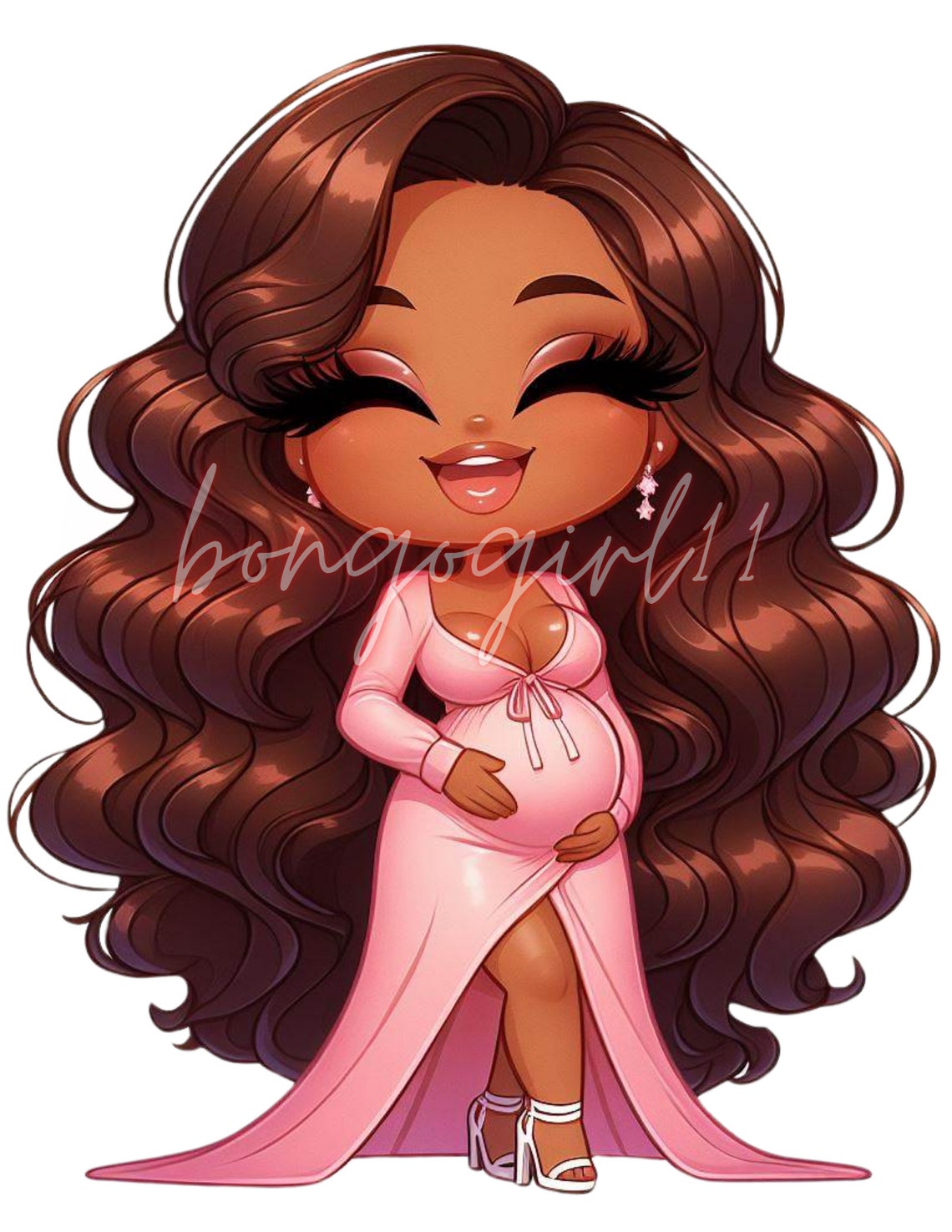 Chibi Mom to Be Collection | Chibi Doll PNG| Chibi Doll Art| Chibi Doll ...