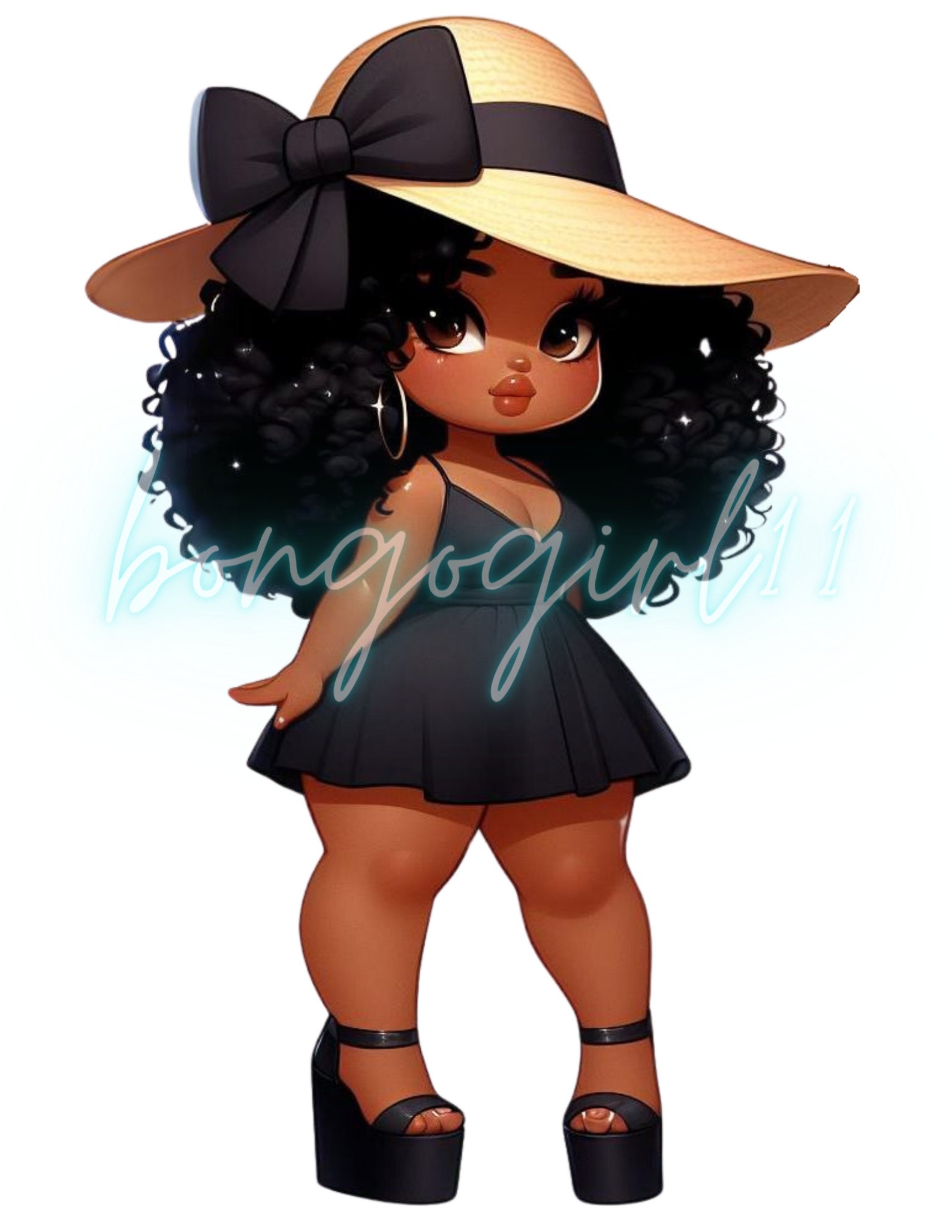 Chibi Swimsuit | Chibi Doll PNG| Chibi Dresses | Chibi Doll African ...