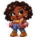 Chibi Black Women | Chibi Doll PNG| Chibi Doll Art| Chibi Doll African ...