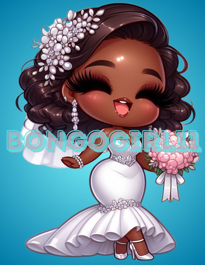 Chibi Wedding Day Collection | Chibi Doll PNG| Chibi Doll Art| Chibi ...