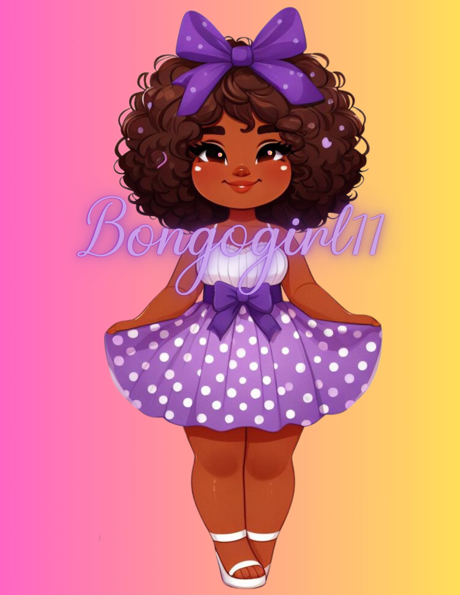 Purple Sundress Collection Chibi Doll PNG Chibi Doll Art Chibi Doll ...