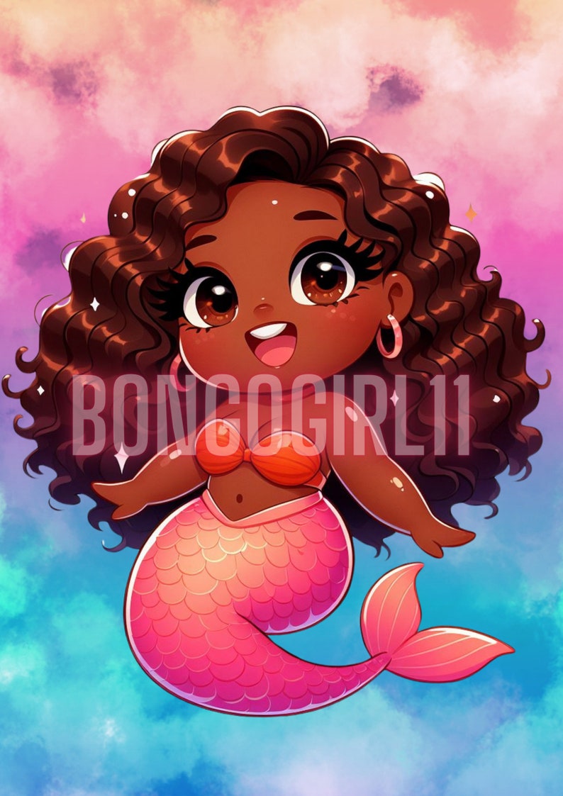 Chibi Mermaid Collection | Chibi Doll PNG| Chibi Doll Art| Chibi Doll ...