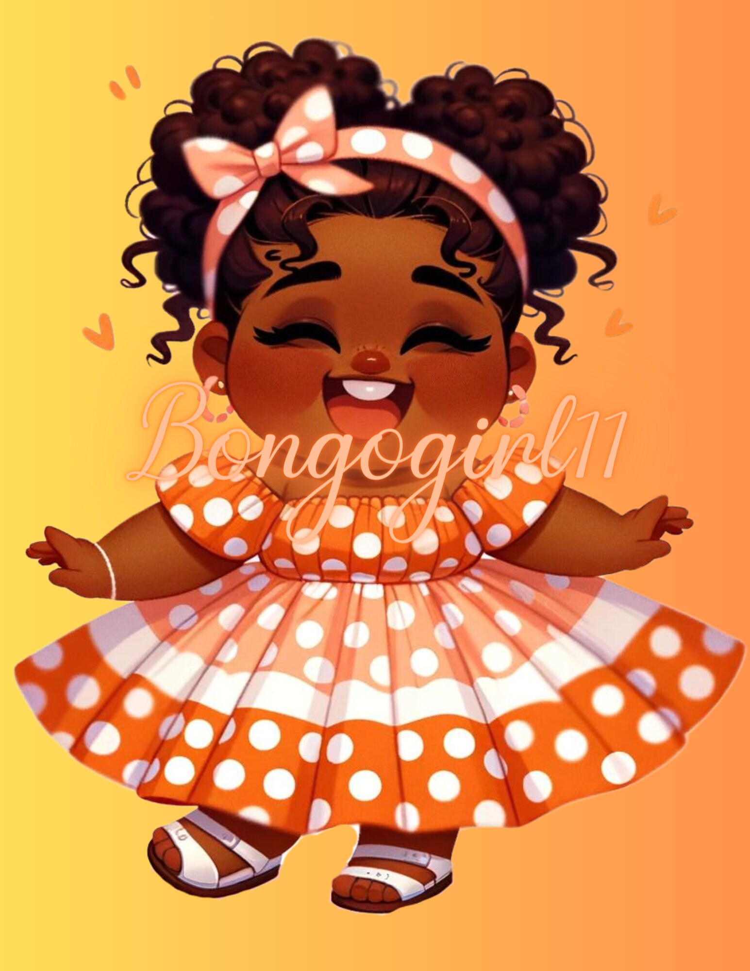 Orange Sundress Collection | Chibi Doll PNG| Chibi Doll Art| Chibi Doll ...