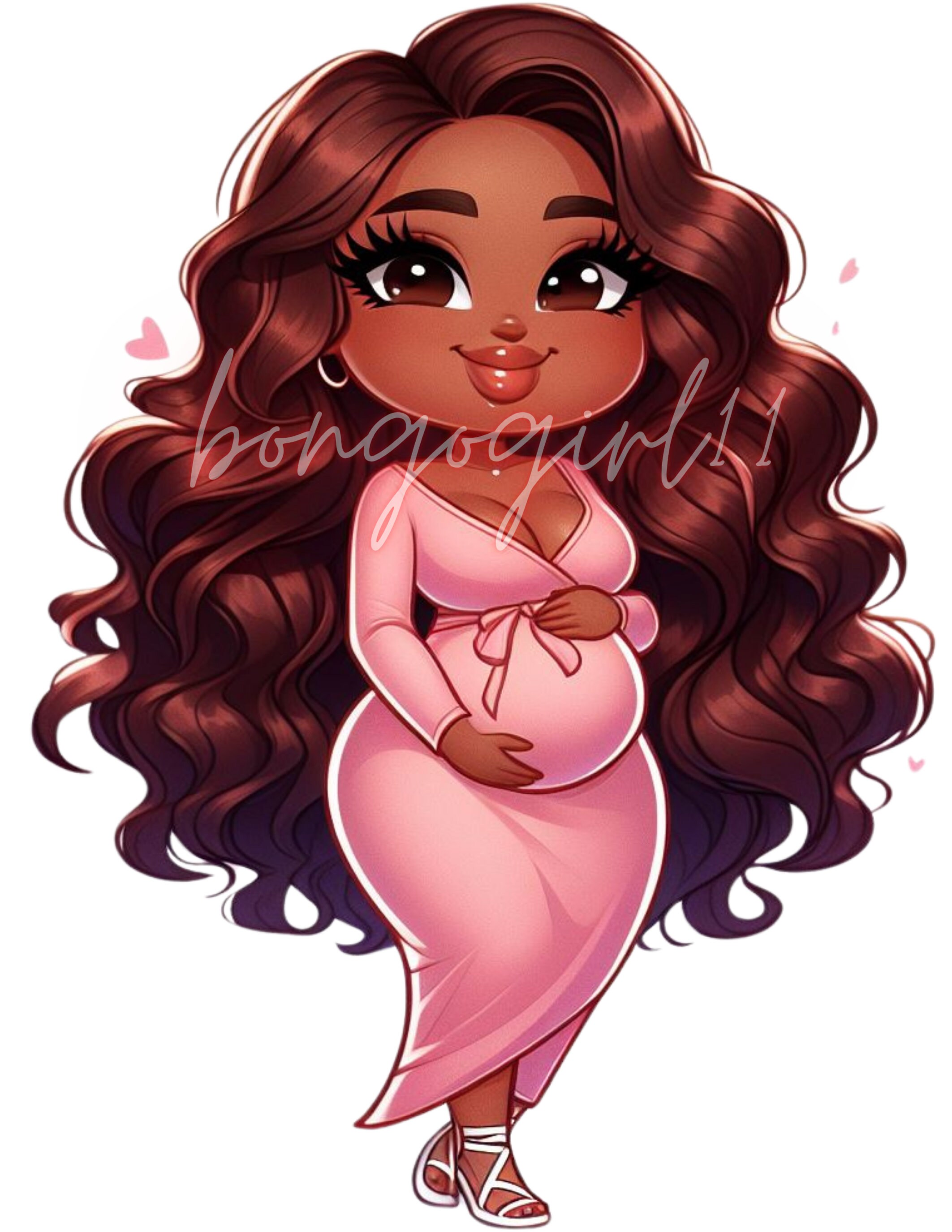 Chibi Mom to Be Collection | Chibi Doll PNG| Chibi Doll Art| Chibi Doll ...