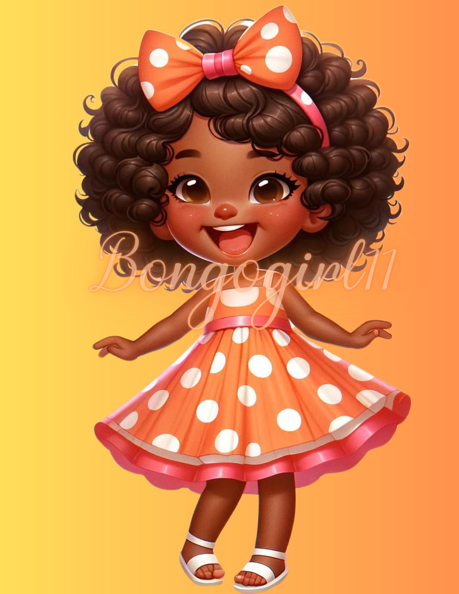 Orange Sundress Collection | Chibi Doll PNG| Chibi Doll Art| Chibi Doll ...