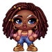 Chibi Black Women | Chibi Doll PNG| Chibi Doll Art| Chibi Doll African ...