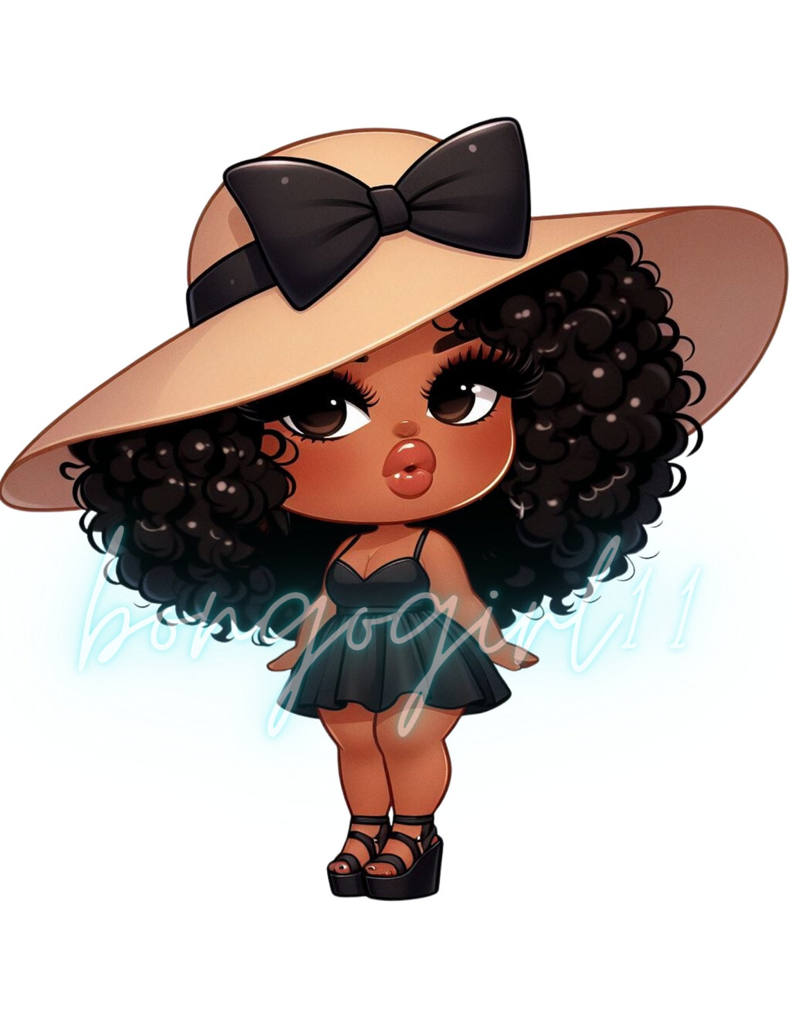 Chibi Swimsuit | Chibi Doll PNG| Chibi Dresses | Chibi Doll African ...