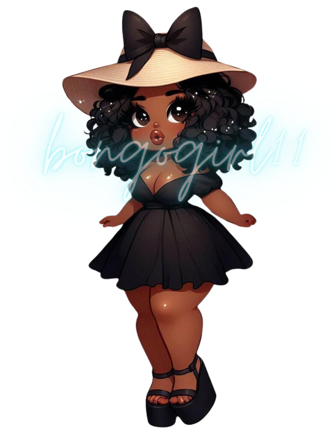 Chibi Swimsuit | Chibi Doll PNG| Chibi Dresses | Chibi Doll African ...