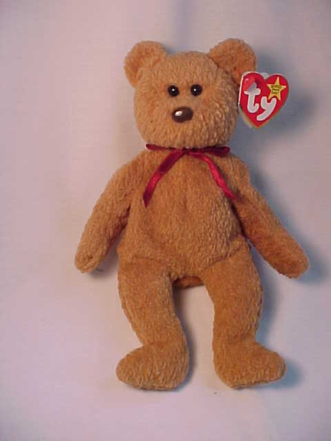 Vintage Date of Birth April 12, 1996 Curly Original Beanie Baby Teddy ...