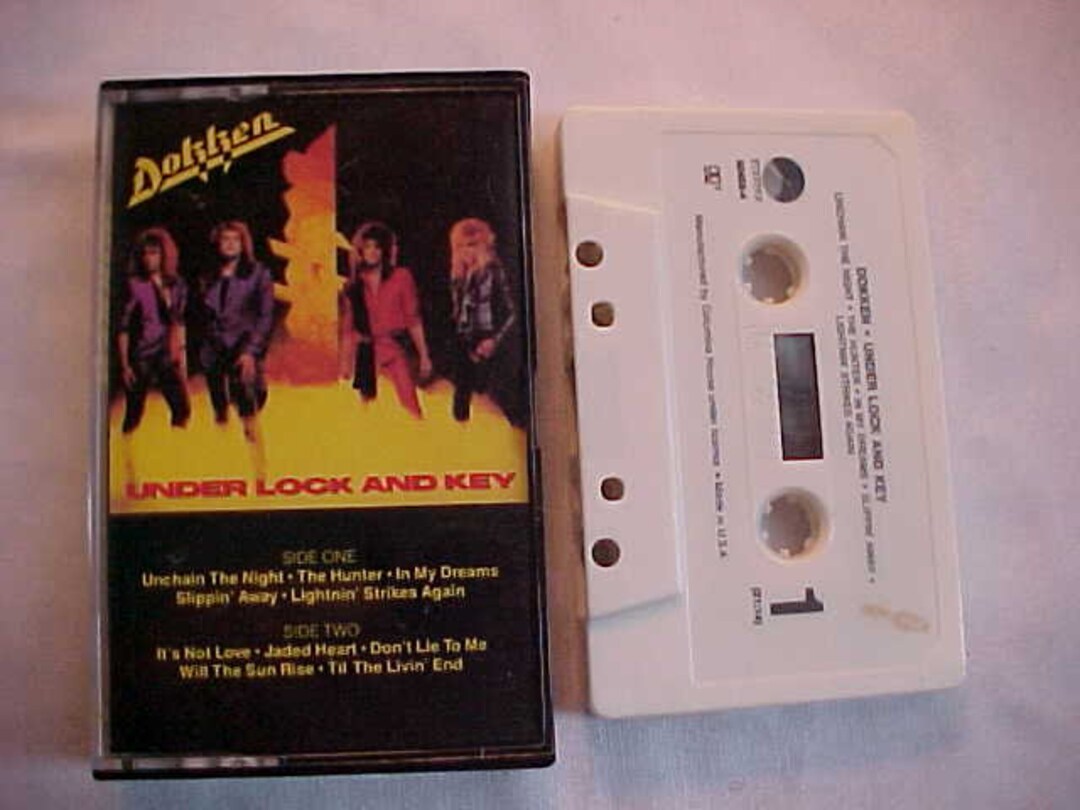 1985 Dokken Under Lock and Key Tape Cassette Vintage Retro - Etsy