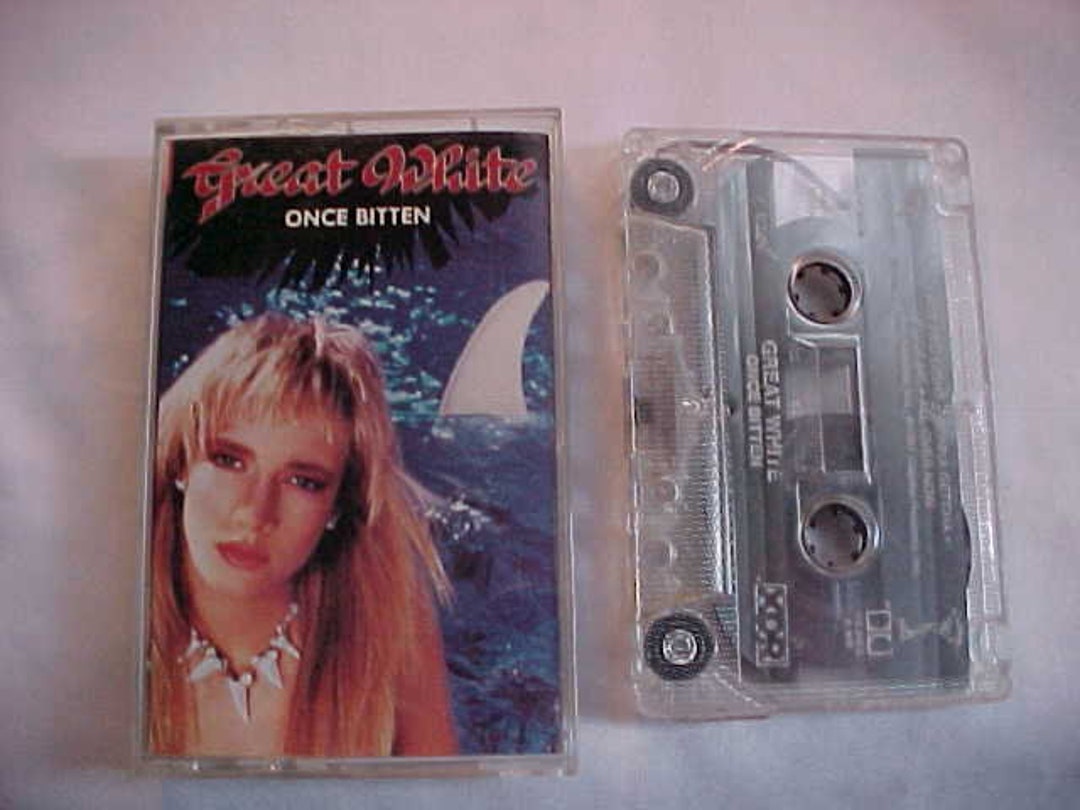 1987 Great White Once Bitten Tape Cassette Vintage Retro - Etsy