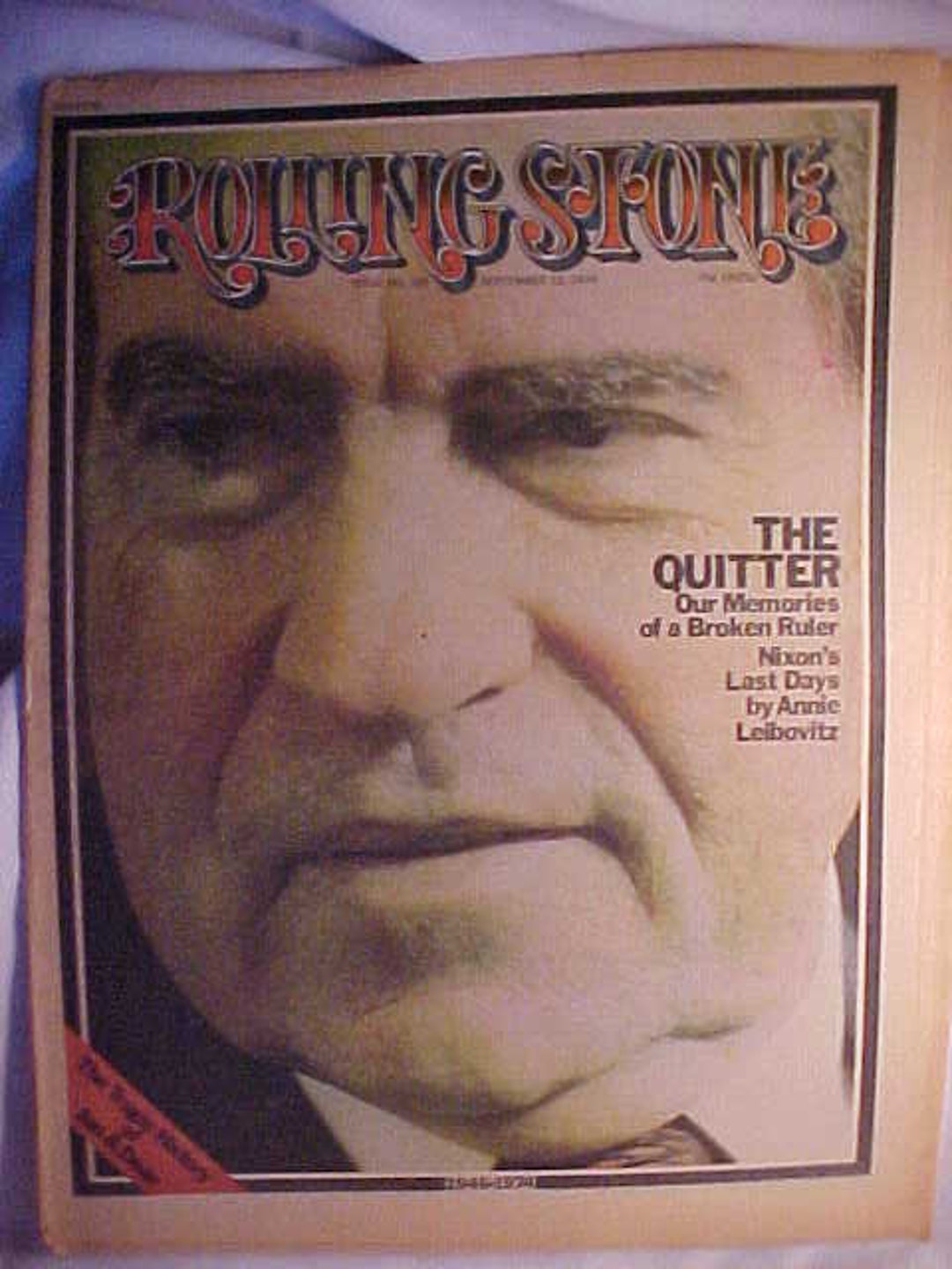 September 12, 1974 Issue No. 169 Rolling Stone Magazine With Richard ...