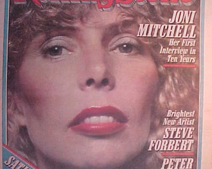 July 26, 1979 Issue No. 296 Rolling Stone Magazine With Joni Mitchell ...