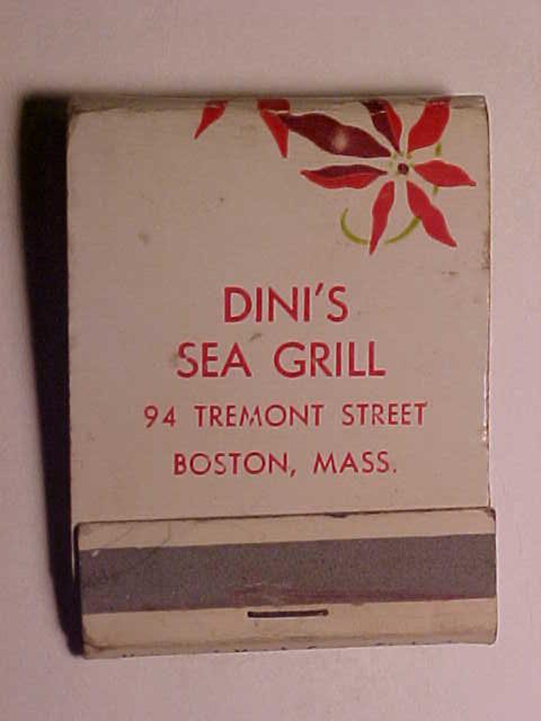 C1950s Dini's Sea Grill 94 Tremont St Boston, Mass. Season's Greetings ...