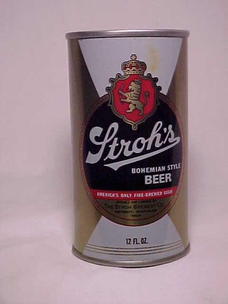 C1970s Stroh's Bohemian Style Beer Canned by the Stroh Brewery Co ...