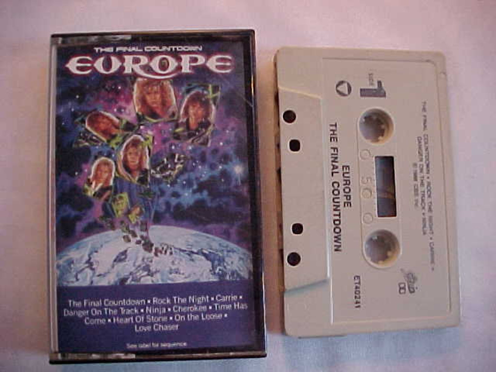1986 Europe the Final Countdown Tape Cassette, Retro 1980s Rock N Roll ...
