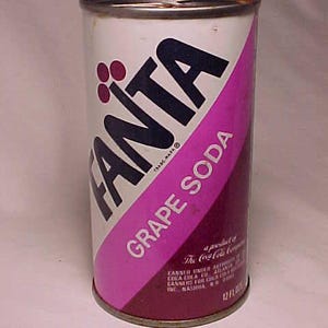 C1960s Fanta Grape Soda by Canners for Coca Cola Bottlers Inc. Nashua ...