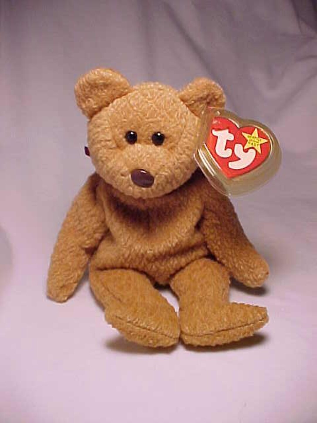 Vintage Date of Birth April 12, 1996 Curly Original Beanie Baby Teddy ...