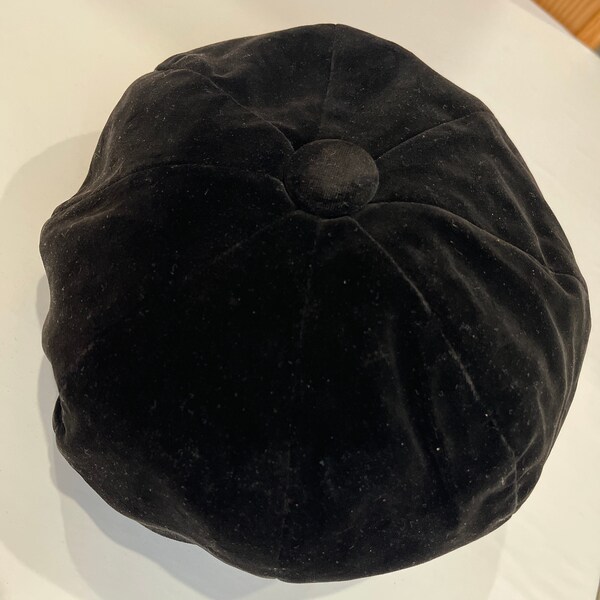 Black Velvet Beret - Etsy