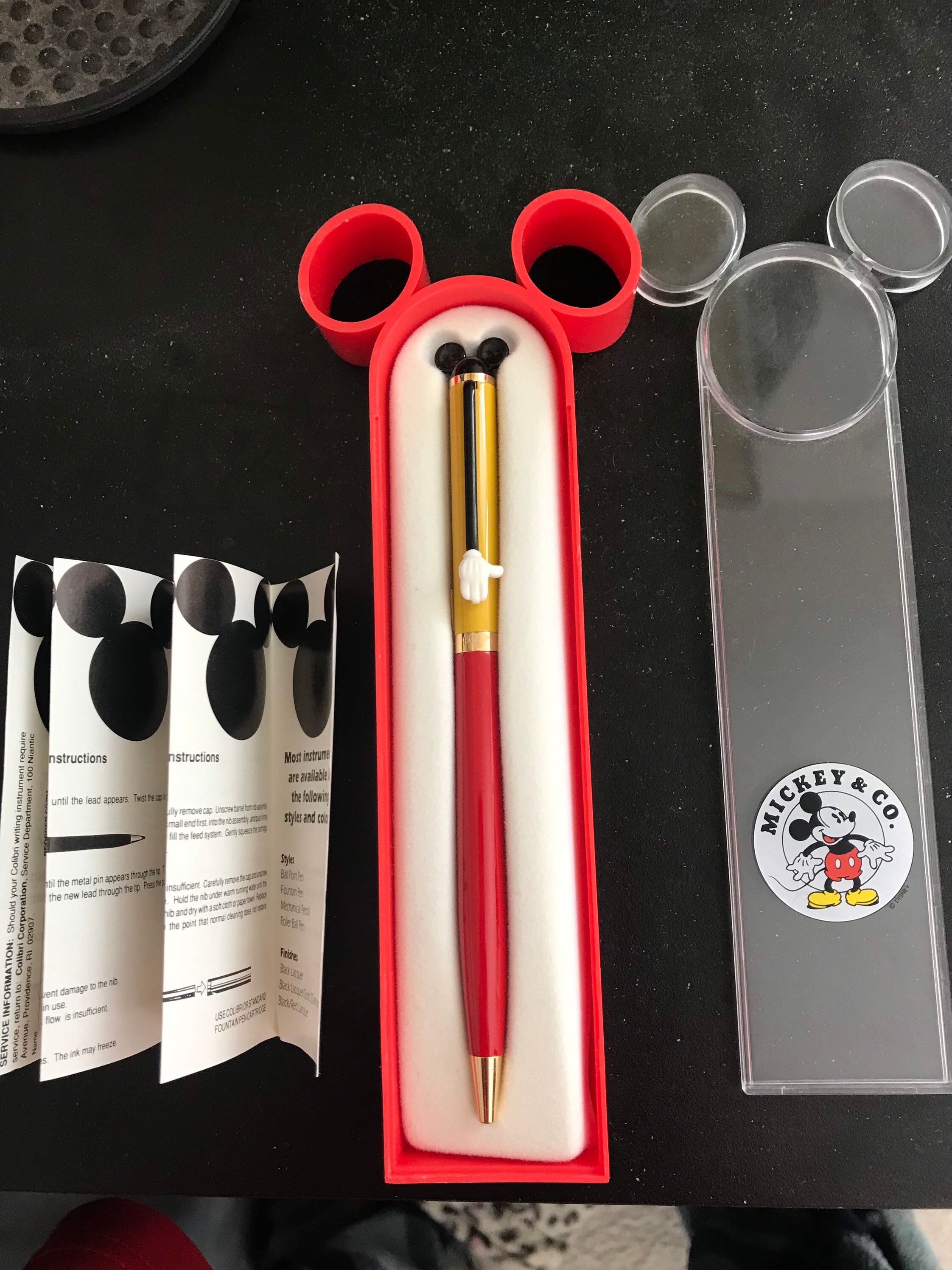 Vintage Mickey Mouse Writing Instrument Roller Ball Pen Disney | Etsy