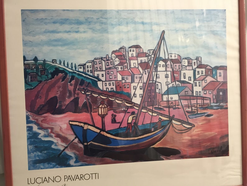 Vintage 1988 Poster Luciano Pavarotti Poster Detroit Public - Etsy