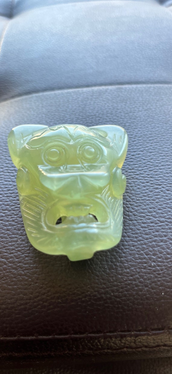 Vintage chinese jade hand-carved - Gem Vintage chinese jade hand-carved - Gem