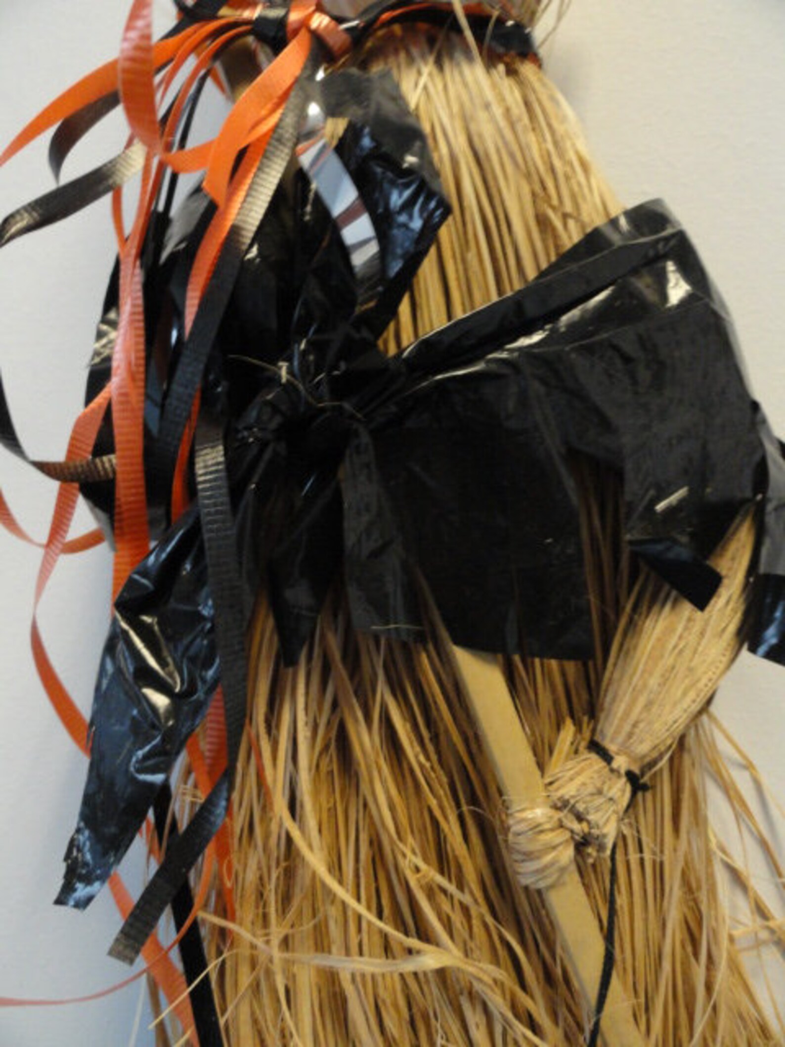 Vintage Halloween Witch Straw Witch Hat Black Metal Cat - Etsy