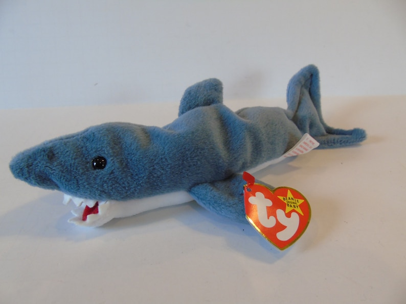 Ty Beanie Babies Crunch the Shark Birth Date 1-13-96 Style No. - Etsy UK