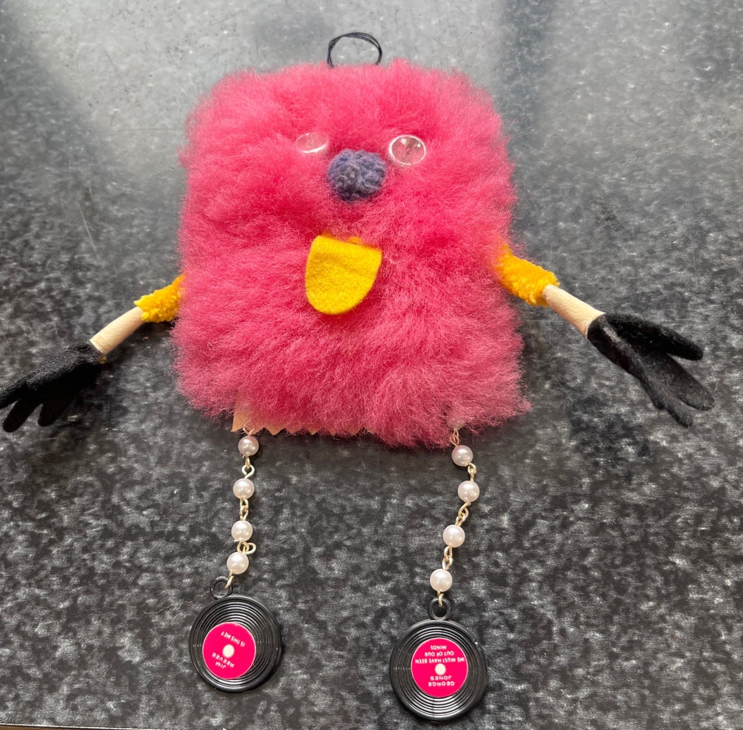 Vtg 1963 disco Go Go Pink Pin MFG. by Chas. Gregor Creations Metairie ...