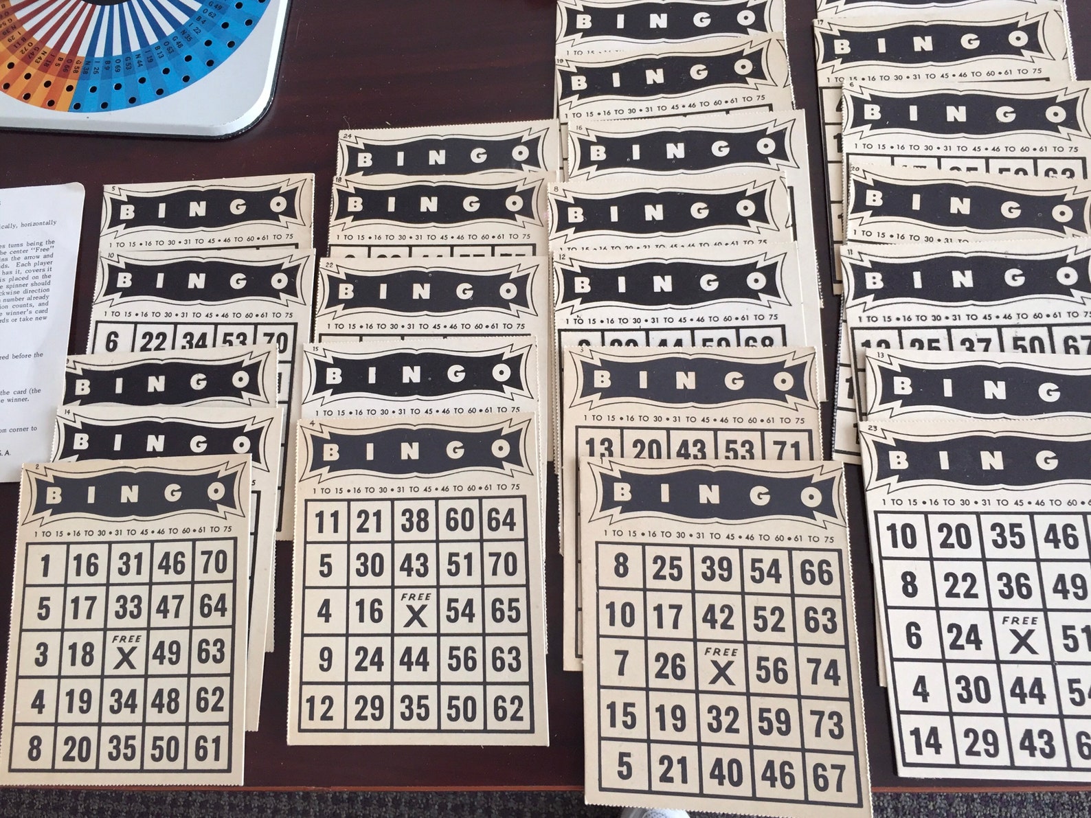 Vintage Hassenfeld Bros. Spinning Bingo Game 24 Cards - Etsy