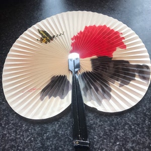 Vintage Hand Fan Abstract Butterfly in the Air Paper Folding - Etsy