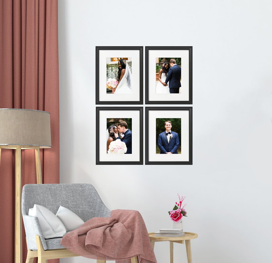 Personalized Gallery Wall Frames Photo Print With Mat and Frame Custom ...